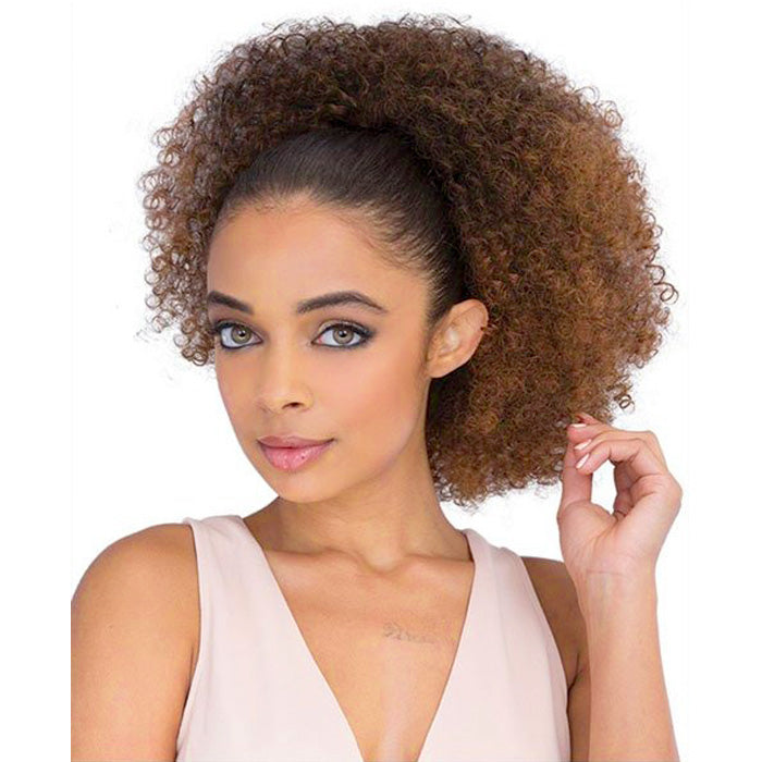 Janet Collection Every Time Noir Drawstring Ponytail - AFRO COILY STRI ...