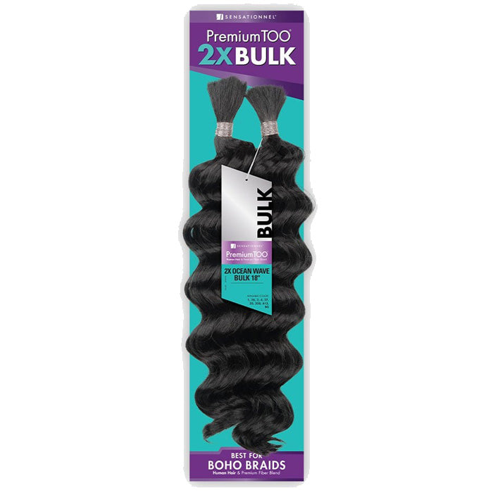 Sensationnel Premium Too 2X Bulk Human Hair Blend Braids - 2X OCEAN WA ...
