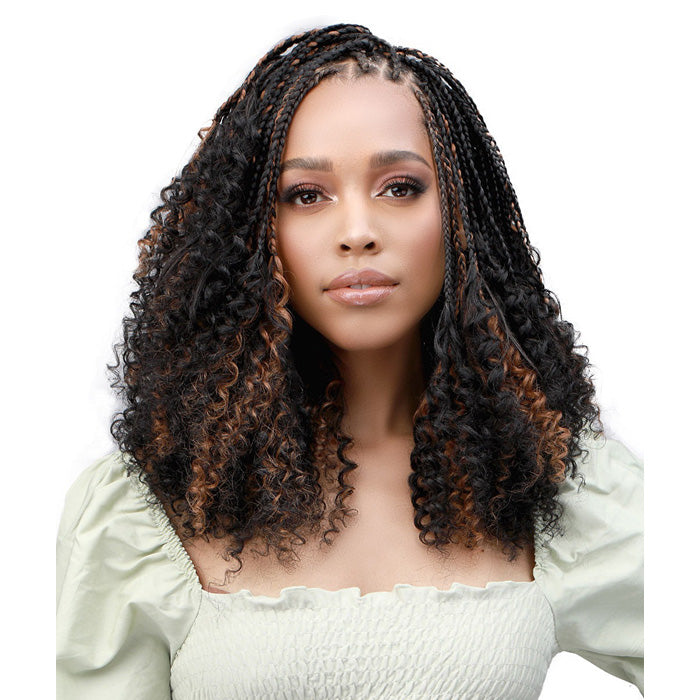 Bobbi Boss Pre-Feathered Crochet Braid - 3X KT KINKY 3C CURLY TIP 12 ...