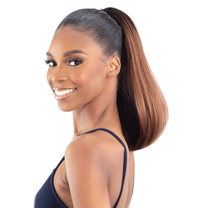 Model Model Miss Divine Human Hair Blend Drawstring Ponytail - YAKI FL ...
