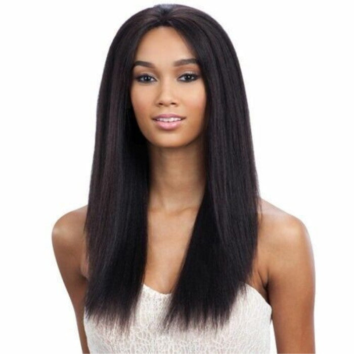 Saga 100% Remy Human Hair Lace Front Wig - YAKY CAP STRAIGHT 18/20 ...