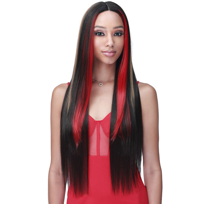 Bobbi Boss Human Hair Blend HD Deep Lace Part Wig - MBLF31 EILISH ...
