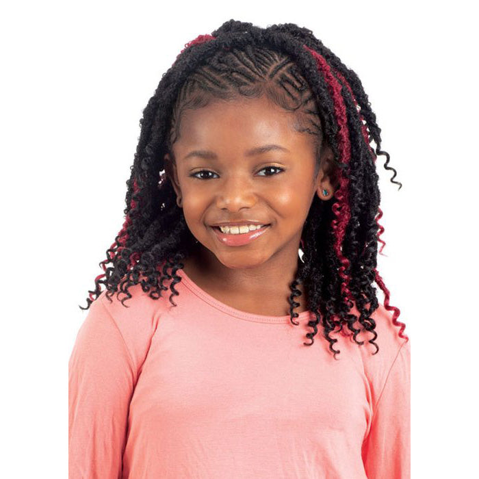 Freetress 3X Kids Pre-Looped Crochet Braid - BUTTERFLY LOC WITH CURLS ...