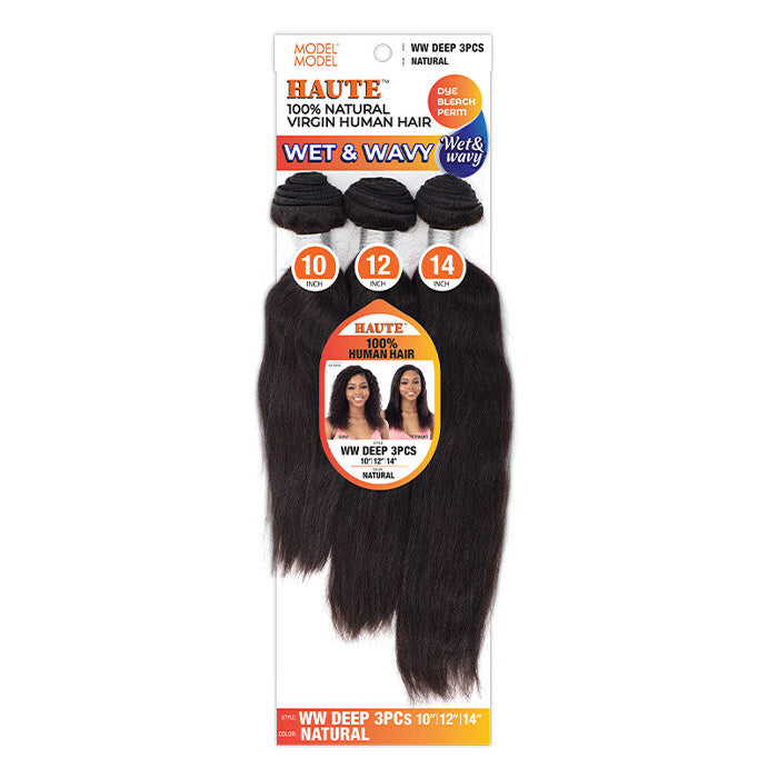 ModelModel Haute 100% Virgin Human Hair Wet & Wavy Weave 3pc - DEEP – Ebonyline