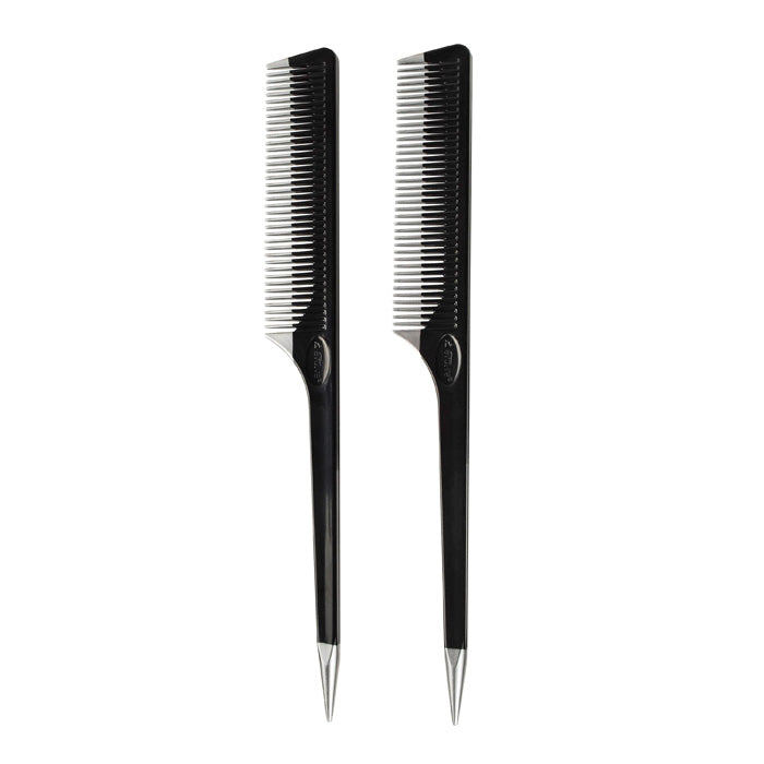 Firstline Evolve 2 Pack Rat Tail Comb Set – Ebonyline