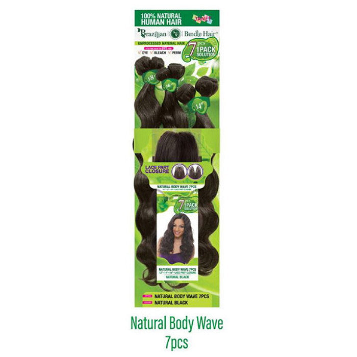 Janet Collection Brazilian Unprocessed Human Hair Weave - BODY WAVE 7 ...