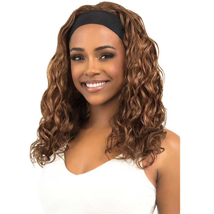 Bobbi Boss Active 100% Human Hair Headband Wig - MH1420 HB OCEAN WAVE ...