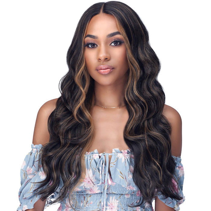 Bobbi Boss Miss Origin Premium Human Hair Blend 5" HD Lace Front Wig ...