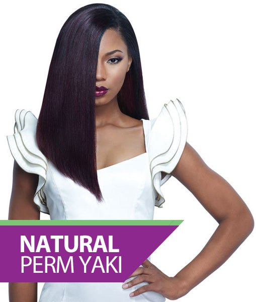 Sensationnel Premium Next 100% Human Hair Weave - NATURAL PERM YAKI 10 ...