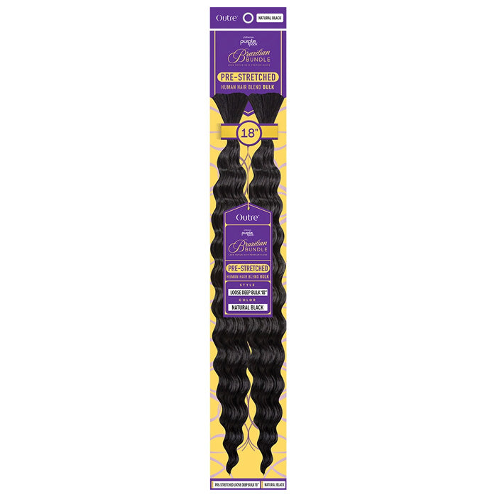 OUTRE PURPLE PACK BRAZILIAN BUNDLE 100% HUMAN HAIR BLEND BRAID - PRE S ...