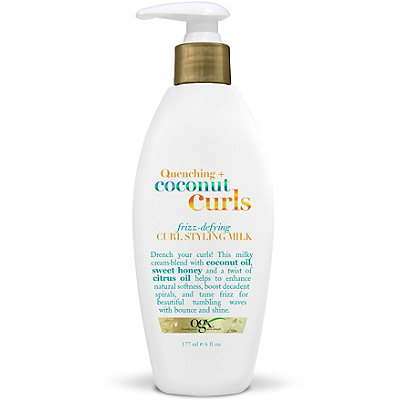 Organix Quenching Plus Coconut Curls Frizz-Defying Curl Styling Milk 6 ...