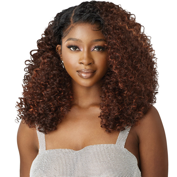 Outre Melted Hairline Swirlista Glueless Synthetic 5" Deep Parting HD ...