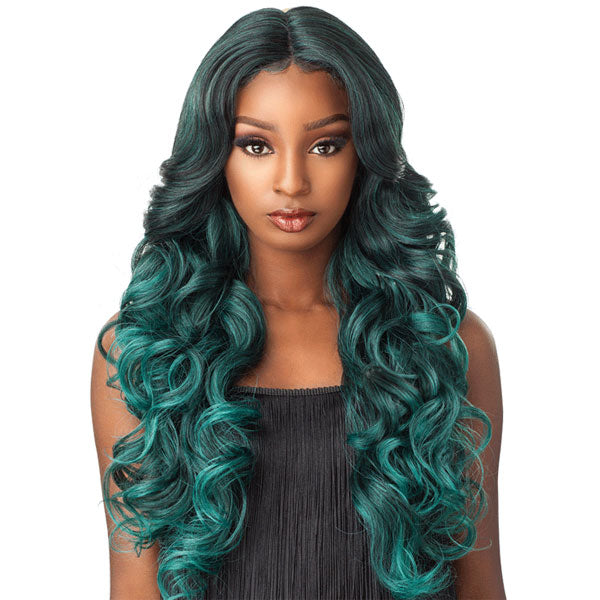 Sensationnel Empress Natural Center Part Synthetic Lace Front Edge Wig ...