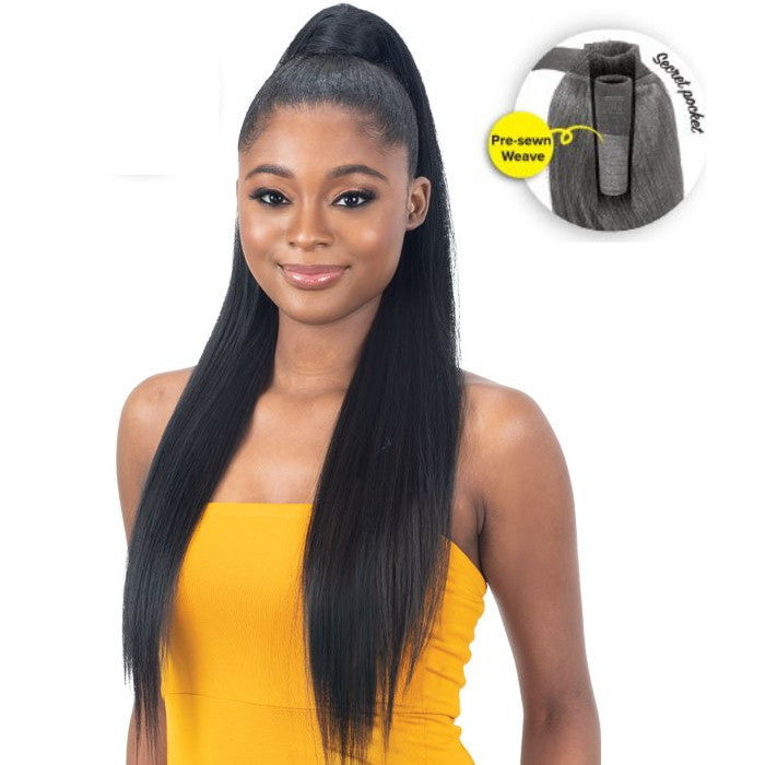 Shake N GO Organique Pony Pro Secret Pocket Ponytail - SLEEK STRAIGHT ...