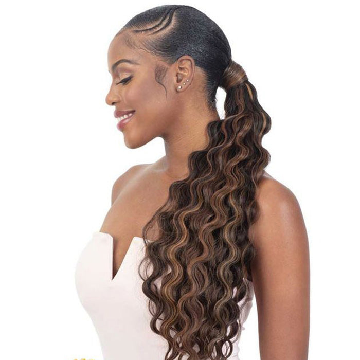 Shake N Go Organique Pony Pro Ponytail - WAVY CRIMP CURL 22" – Ebonyline