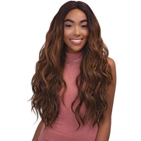 Janet Collection Natural Super Flow Invisible Deep Part Lace Wig - SUP ...