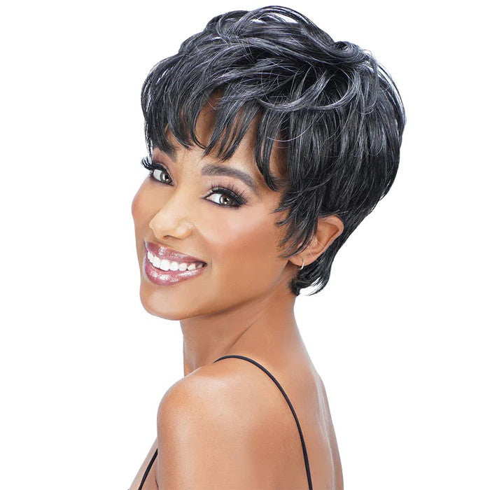 Zury Sis Ms.Wisdom Salt and Pepper Full Wig - WISDOM 203 – Ebonyline